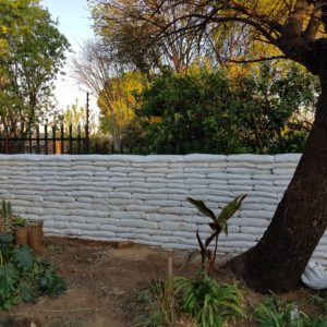 An Earthbag Privacy Wall – Natural Building Blog