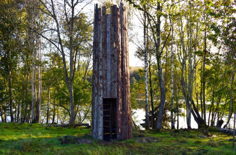 An Off-Cut Slab Lookout Tower in Sweden – Natural Building Blog