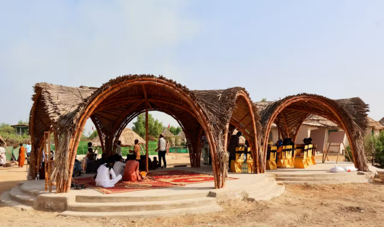 Yasmeen Lari S Zero Carbon Zero Waste Zero Donor Bamboo Villages In