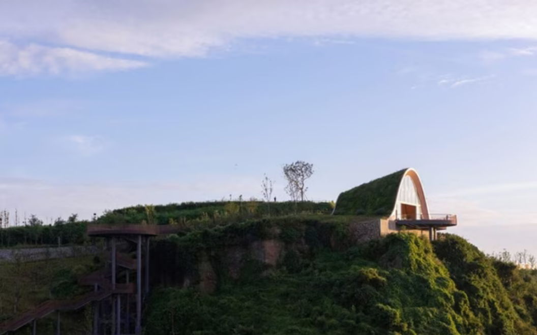 The Platform Hill Pavilion in China – Natural Building Blog