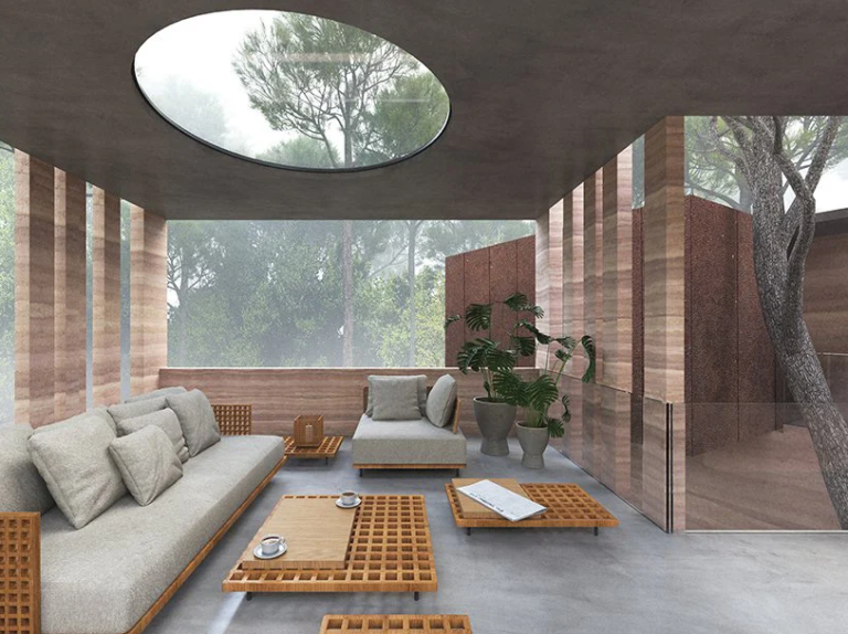 A Modern Rammed Earth Building in India – Natural Building Blog